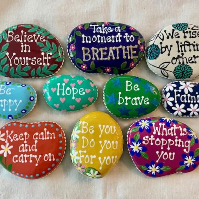 Cancer Rock Art - Etsy