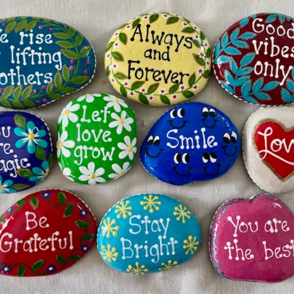 Inspirational Rocks - Etsy