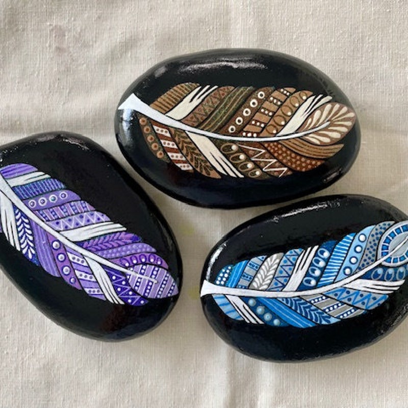 Painted Rocks Native American - Etsy