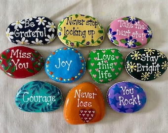 Inspirational Painted Rocks - Etsy