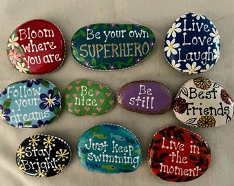 Inspirational Painted Rocks - Etsy