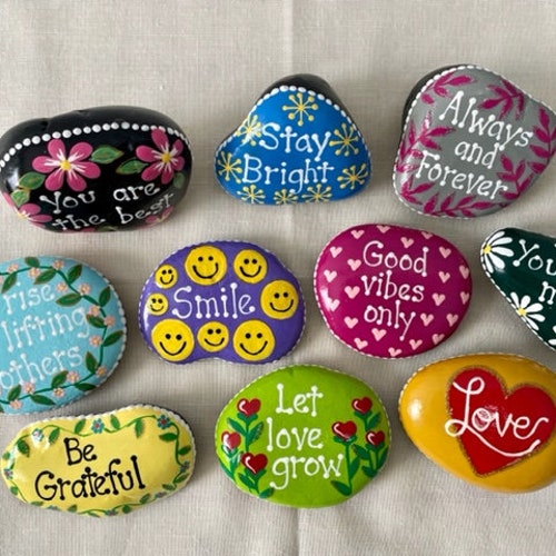Inspirational Painted Rocks - Etsy