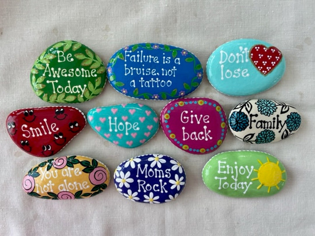 Inspirational Painted Rocks - Etsy