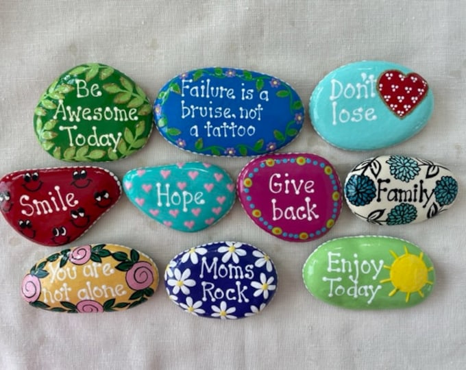 Inspirational Painted Rocks - Etsy