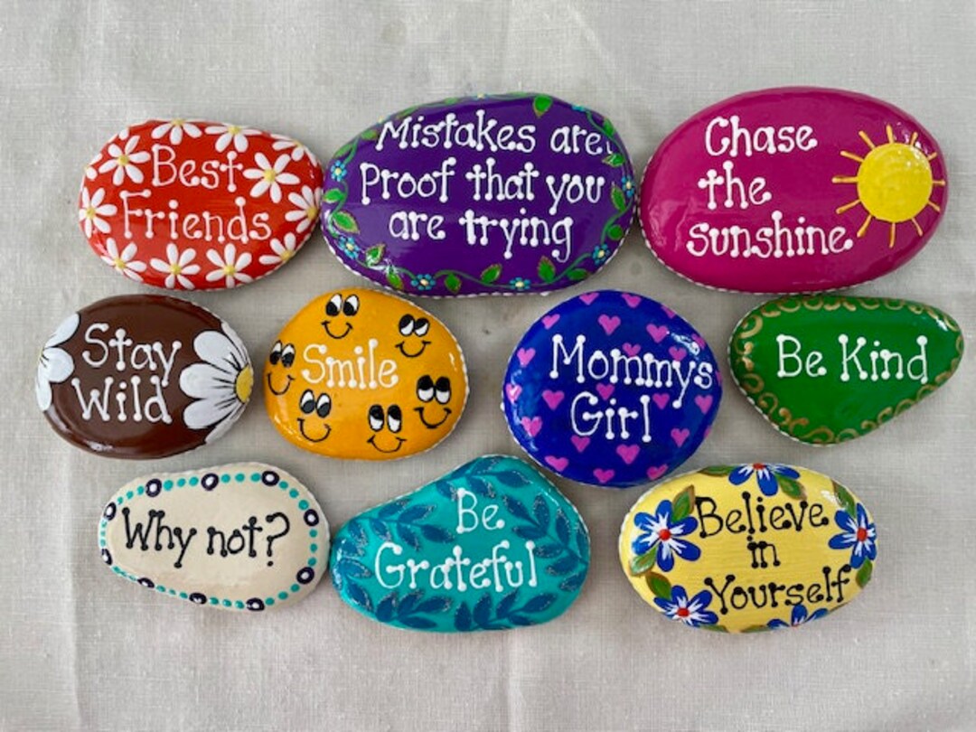 Inspirational Painted Rocks - Etsy
