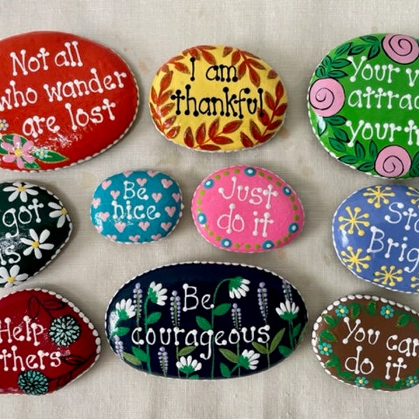 Inspirational Rocks - Etsy