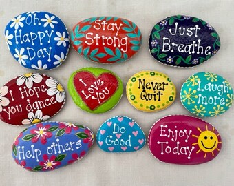 Inspirational Painted Rocks - Etsy