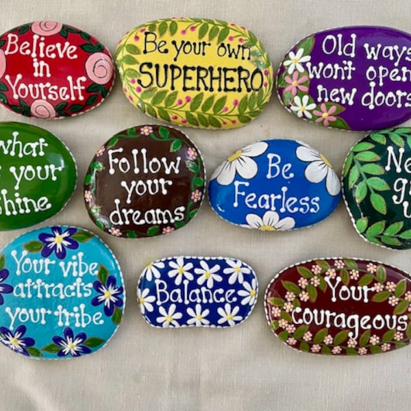 Inspirational Rocks - Etsy