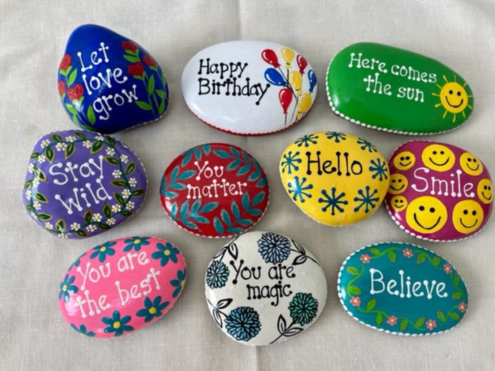 Inspirational Painted Rocks - Etsy