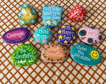 Inspirational Painted Rocks - Etsy
