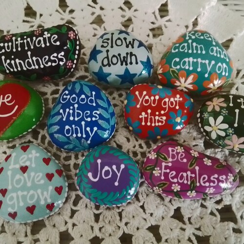 Inspirational Painted Rocks | Etsy