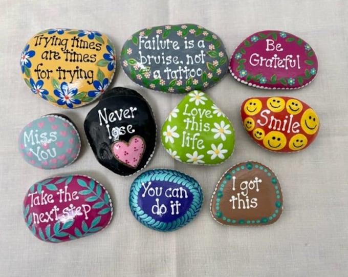Inspirational Painted Rocks - Etsy