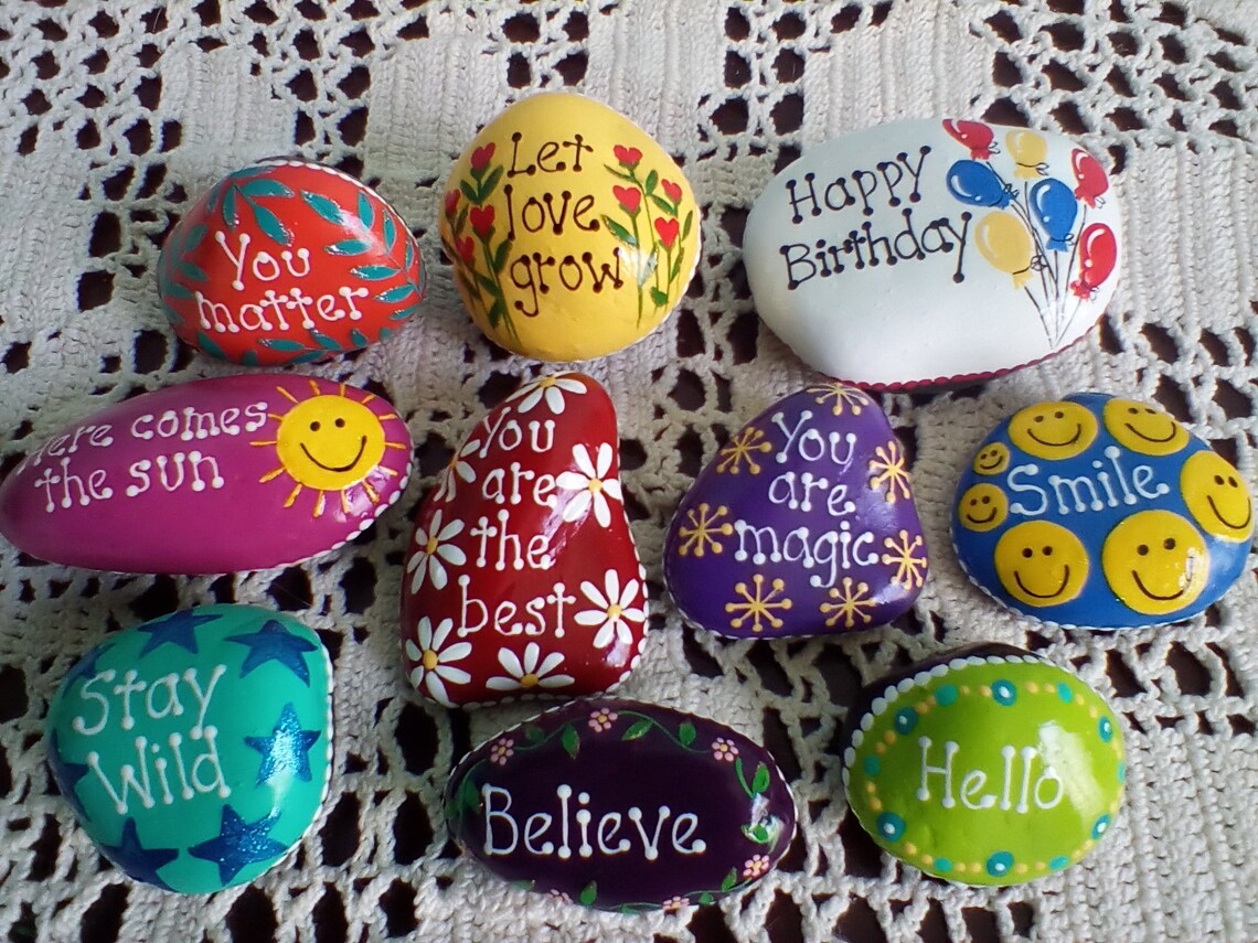 Inspirational Painted Rocks | Etsy