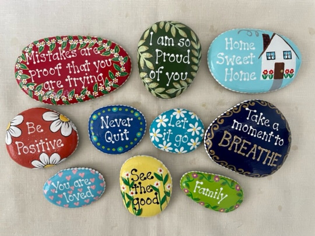 Inspirational Painted Rocks - Etsy