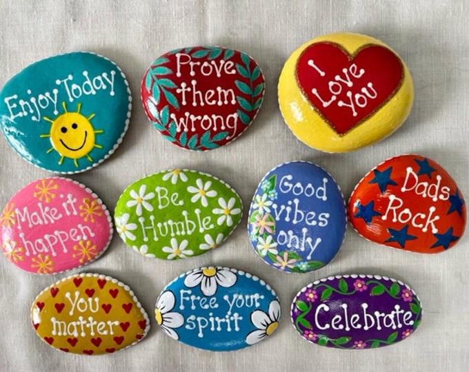 Inspirational Painted Rocks - Etsy