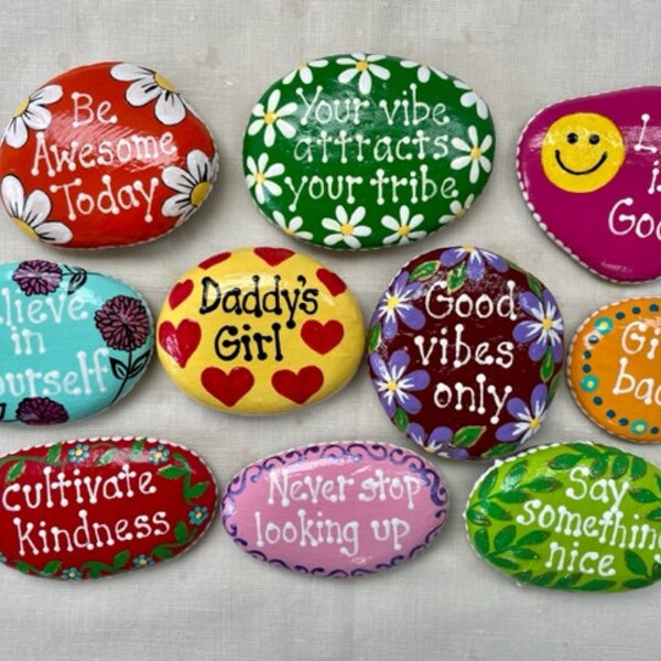 Inspirational Rocks - Etsy