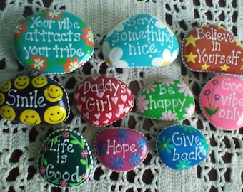 Inspirational Painted Rocks - Etsy