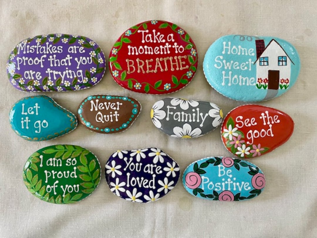 Inspirational Painted Rocks - Etsy