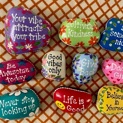 Inspirational Painted Rocks - Etsy