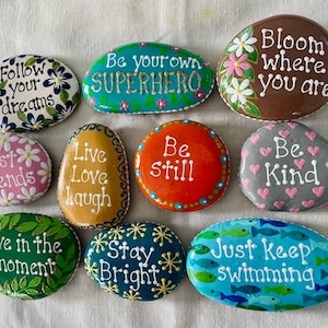 Inspirational Painted Rocks - Etsy