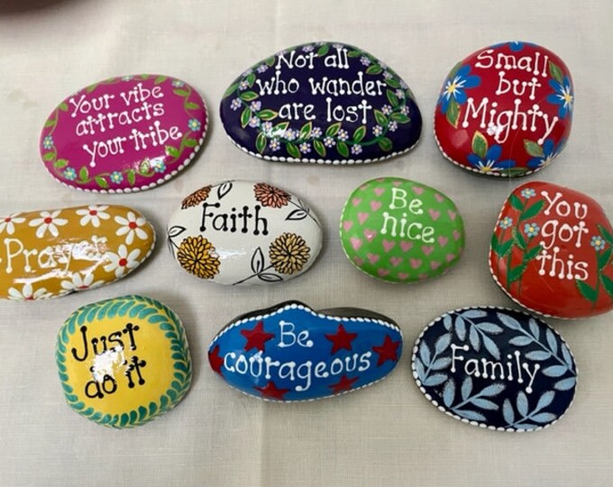 Inspirational Painted Rocks - Etsy