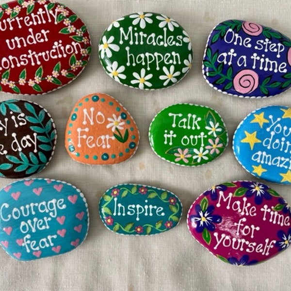 Affirmation Rocks - Etsy