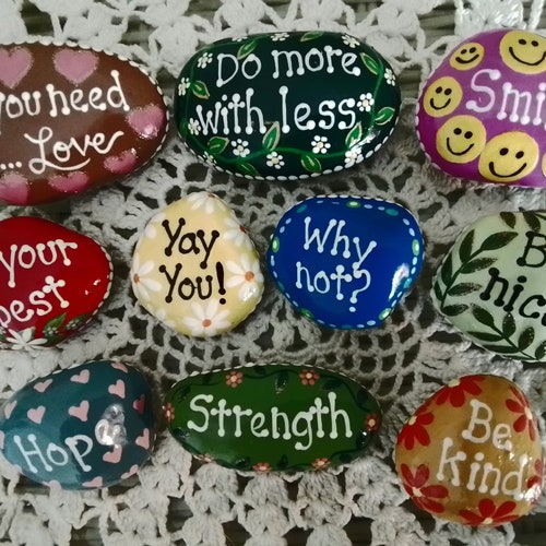 Inspirational Painted Rocks | Etsy