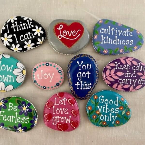 Hand Painted Rocks - Etsy