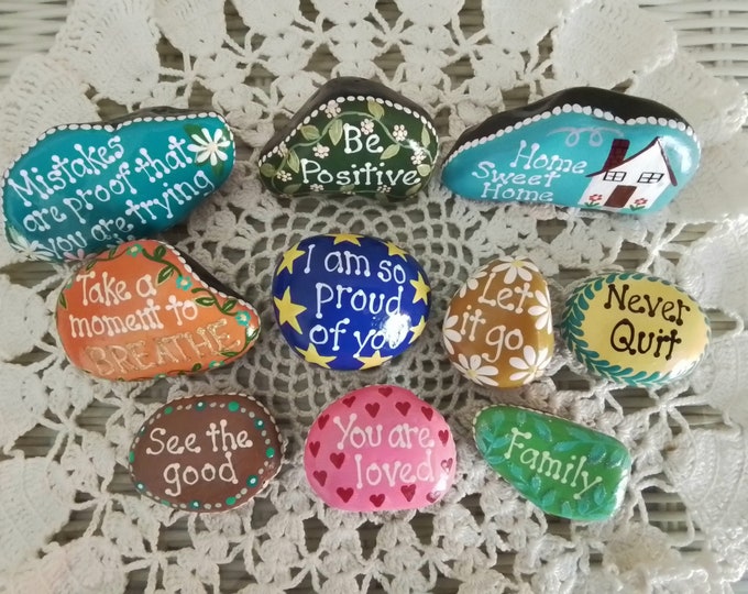 Inspirational Painted Rocks - Etsy