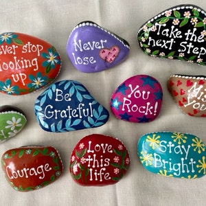 Inspirational Painted Rocks - Etsy