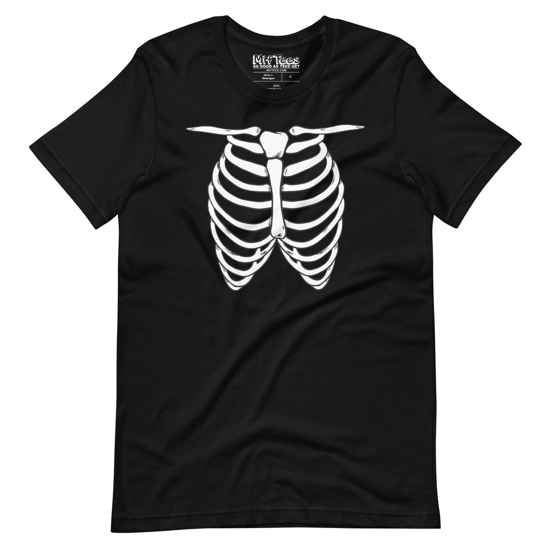 Skeleton Torso T-shirt - Etsy