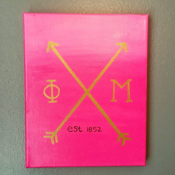 Phi Mu Canvas - Etsy