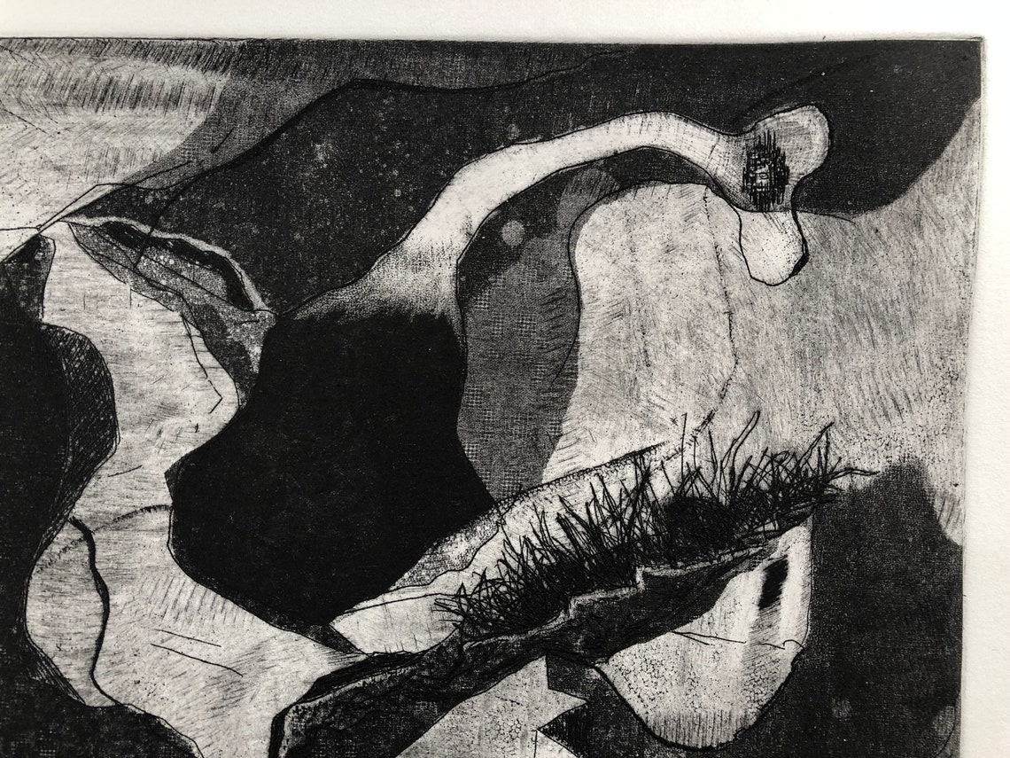Intaglio Print, Zinc Plate Etching, on Printmaking Paper - Etsy
