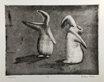 Intaglio Print, Zinc Plate Etching, Printmaking - Etsy
