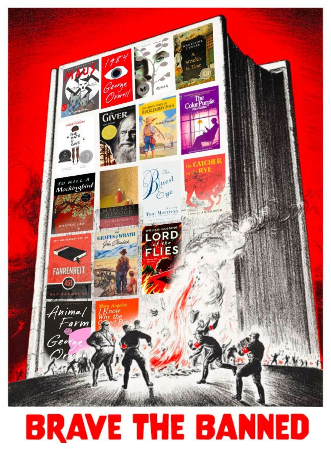 Brave the Banned Poster Print - Etsy