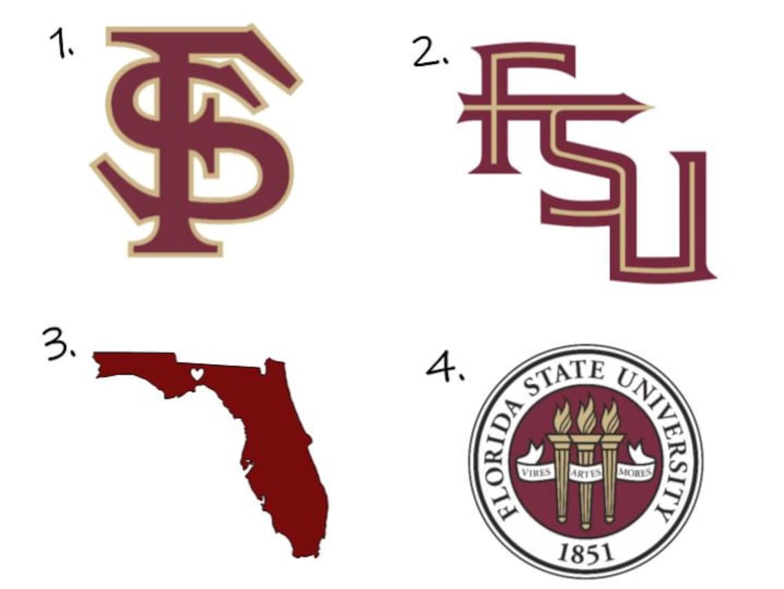 FSU/ Florida State/ Tallahassee/ Florida/ Vinyl Decal/ | Etsy