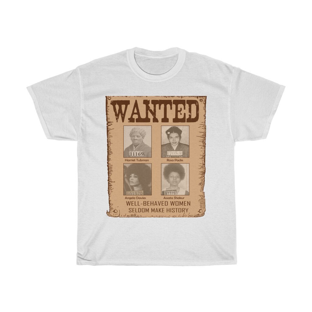 Wanted Poster T-shirt Wanted Heroines Poster Tee Activist | Etsy