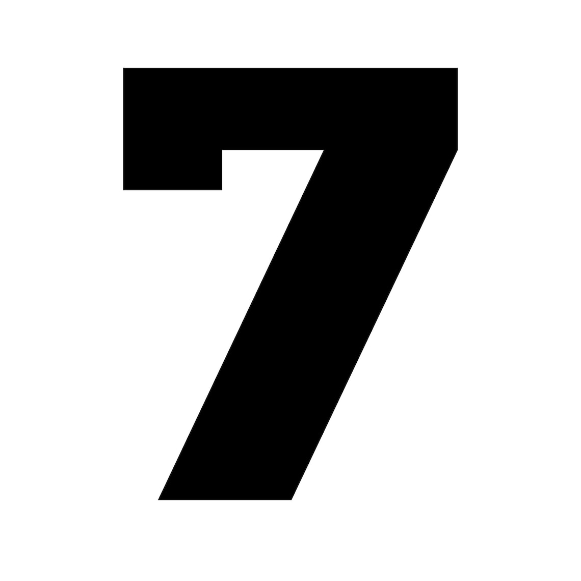 Number Wall Poster Wall Art, Minimalist, Bold, Block, Numbers - Etsy