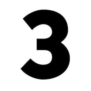 Number Wall Poster- Wall Art, Minimalist, Bold, Block, Numbers - Etsy