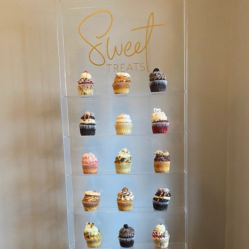 Cupcake Wall With Stand Holds 18-54 Cupcakes Cupcake Theme - Etsy