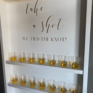 Shot Wall With Stand - Holds up to 48 Shot Glasses - Shot Holder - Shot ...