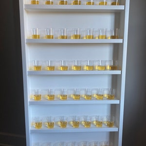 Shot Wall With Stand - Holds up to 48 Shot Glasses - Shot Holder - Shot ...