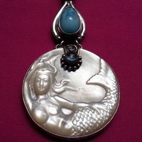 Goddess Designs / Detailed Fire Breathing Dragon Over Purple Abalone ...