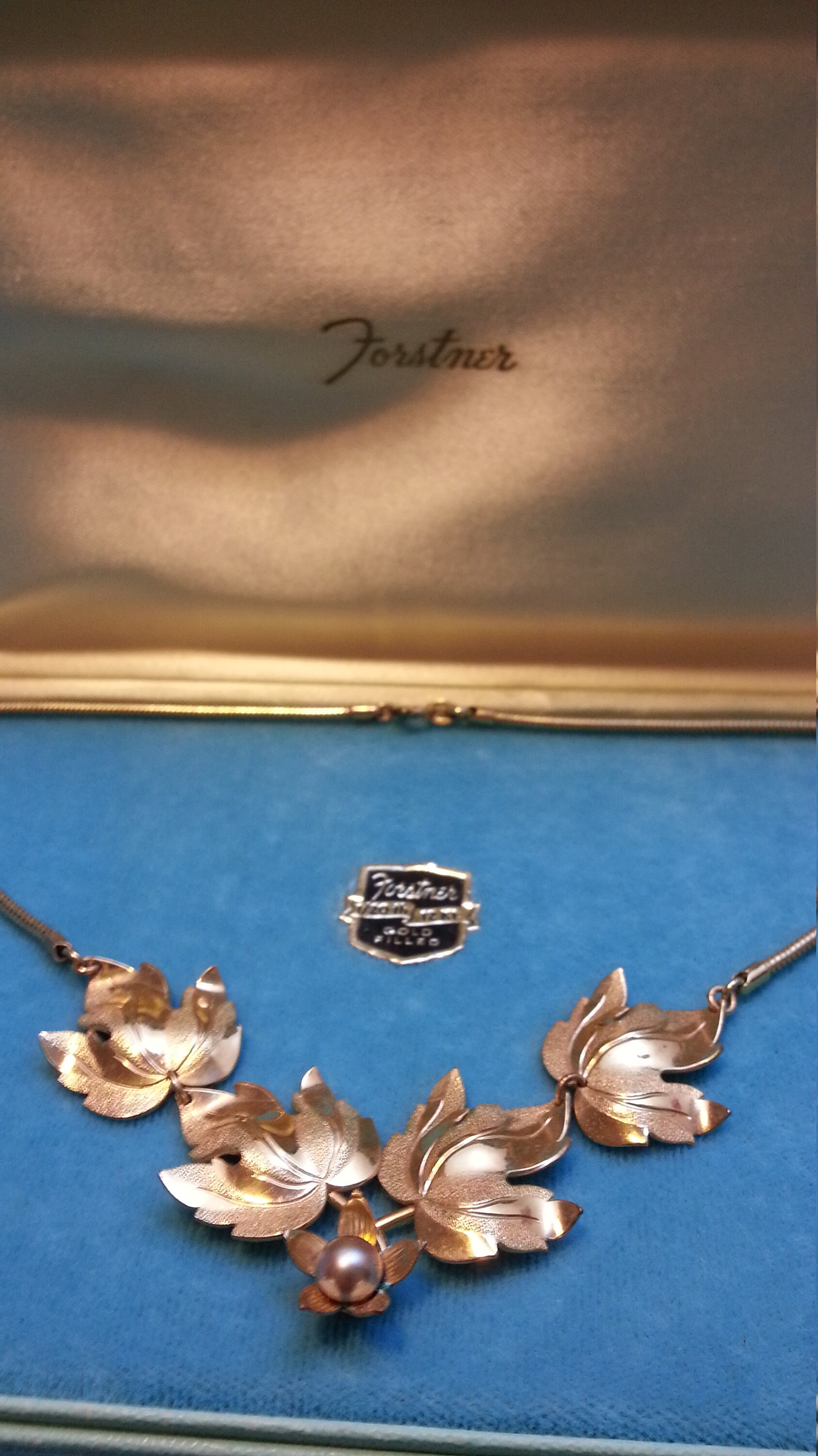 Beautiful Forstner 12k Gold-filled Necklace in Original Box, Organic ...