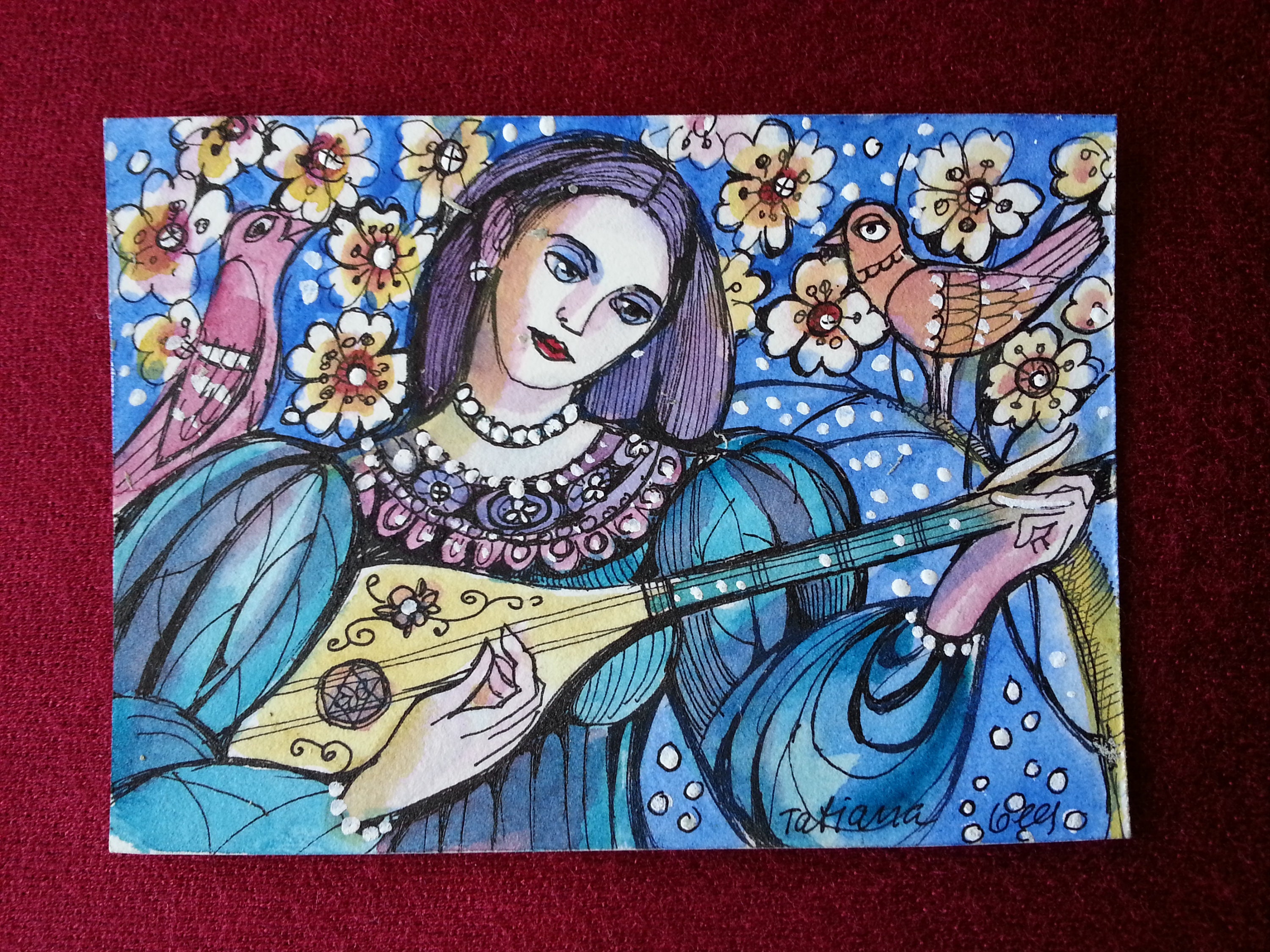 Art & Collectibles singing birds one-of-a-kind hand-painted miniature ...