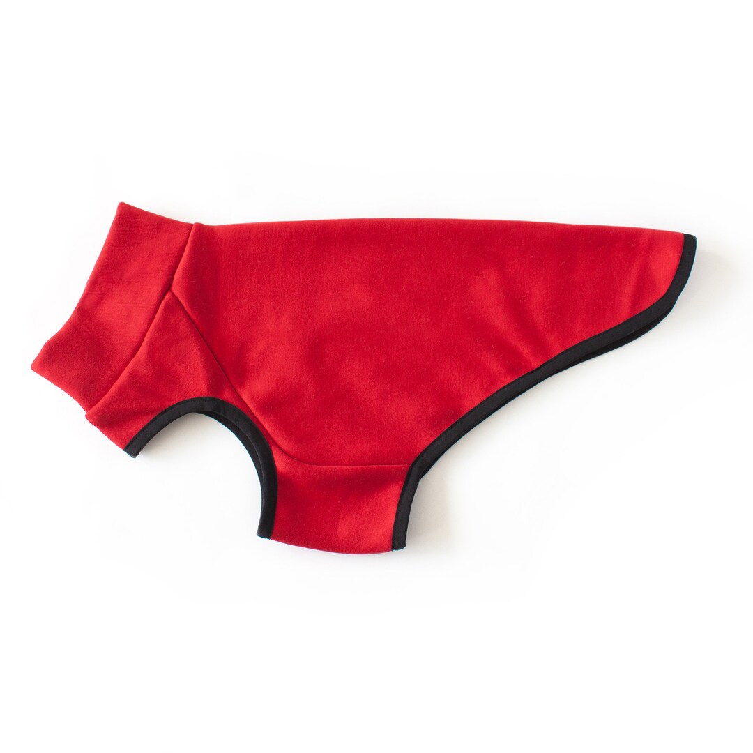 Tracksuit Dog Sweater (sleeveless) - Red | Greyhound, Whippet, Pitbull ...