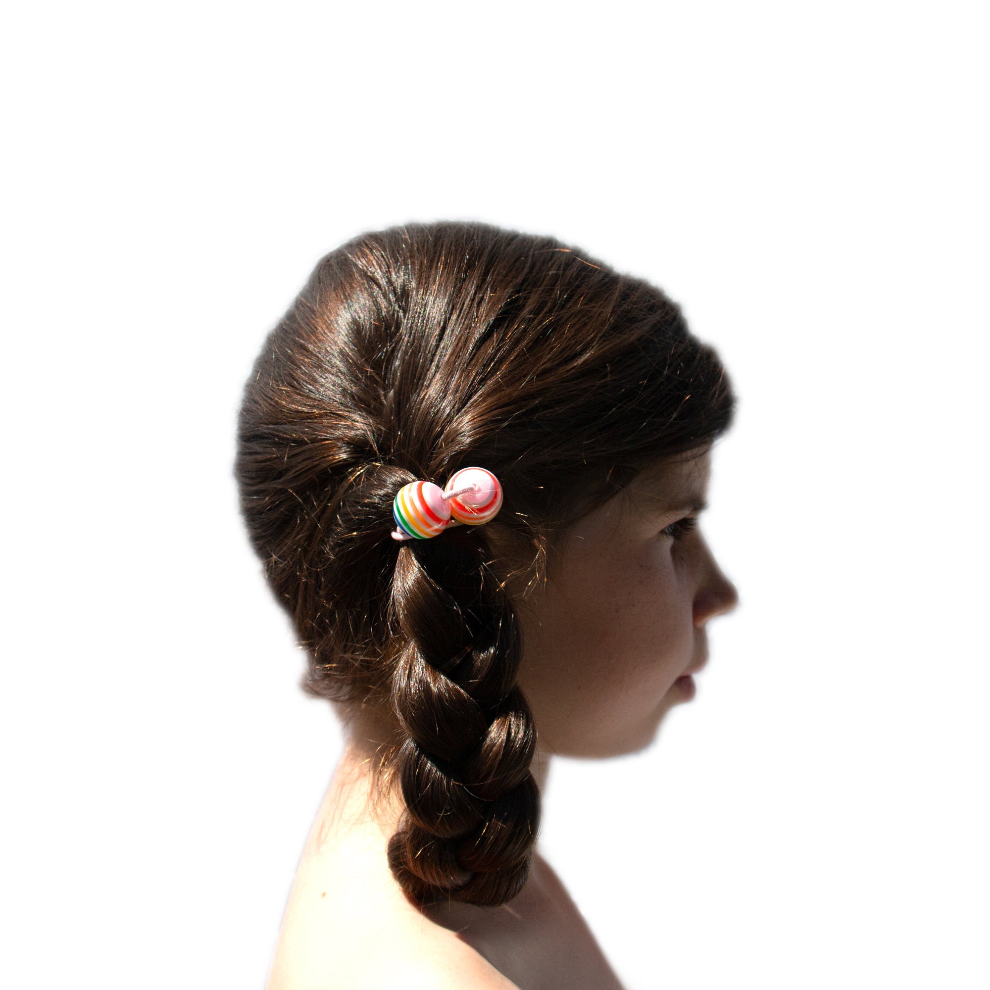 Hair Bobbles. Pink Ball Hair Ties for Girls. Bobble Ponytail - Etsy UK