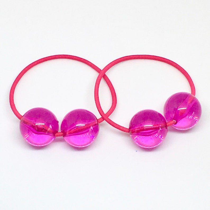 Pink Hair Bobbles Ball Hair Tie Acccessories for Girls. - Etsy Canada