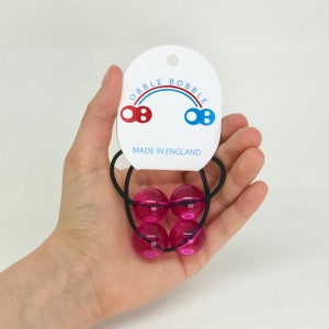 Girls Hair Bobble Ties, Retro Hair Bobble Accessories for Girls, Pink ...