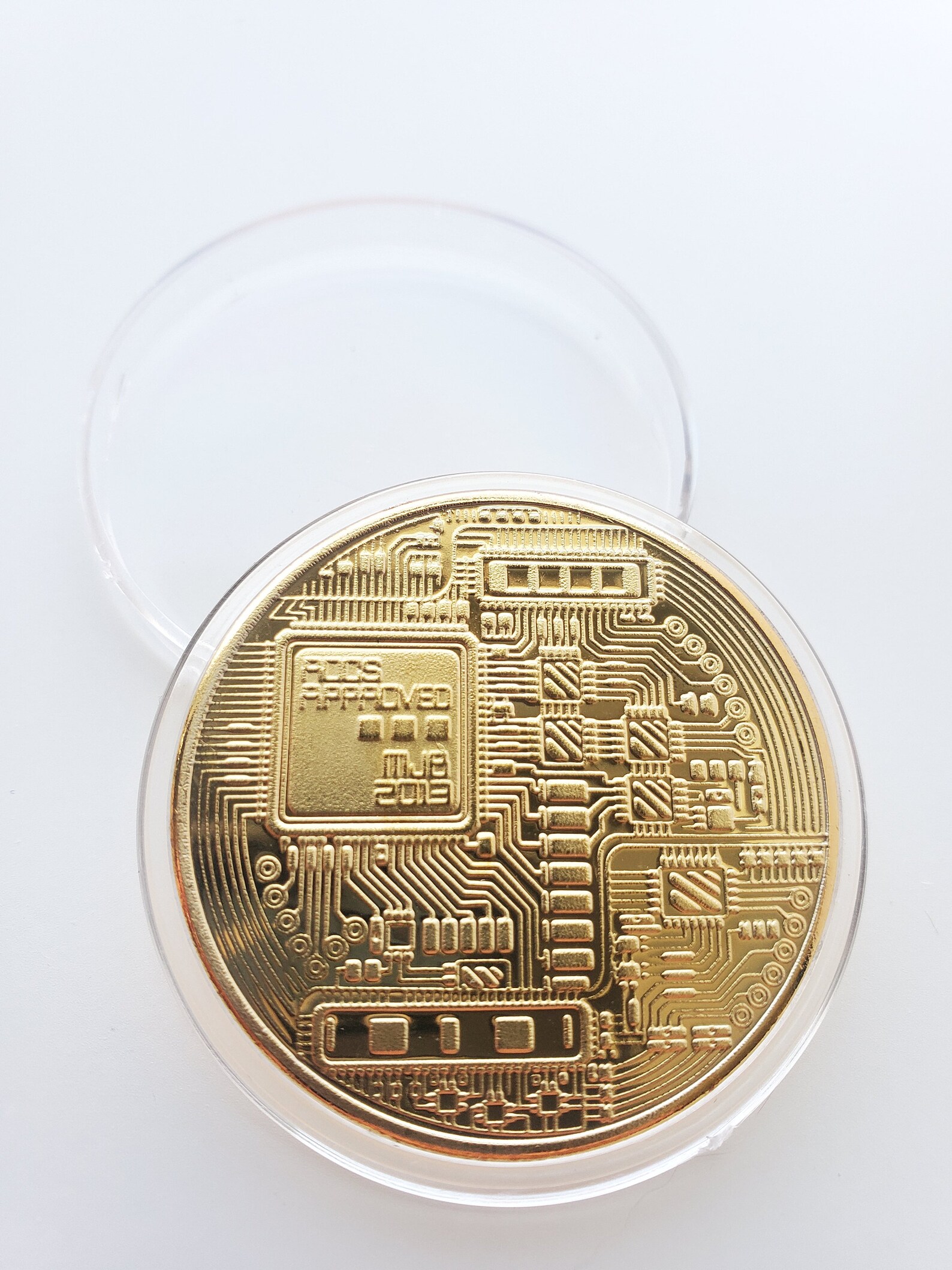 10pcs Bitcoin Coin, Bitcoin Commemorative Coin 24K Gold Plated, 3mm BTC ...